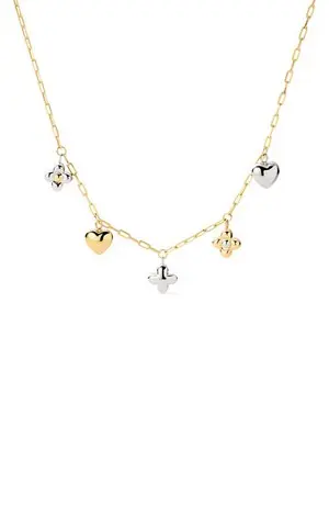 ANA LUISA Azura Charm Necklace - Gold/silver