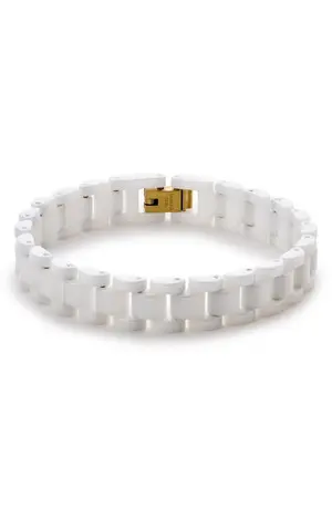 ANA LUISA Ora Ceramic Bracelet By - Gold/white