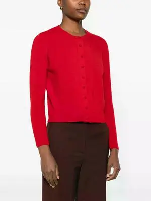 Alpha Studio Button-front Cardigan - Red