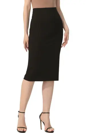 KIMI + KAI Exposed Back Zip Pencil Skirt