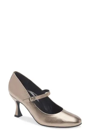 Paul Green Cassie Mary Jane Pump - Earth Metallic Nappa