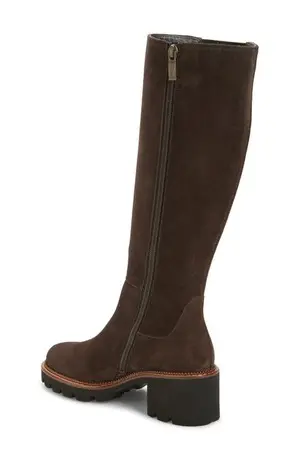 Paul Green Candice Knee High Boots - Mocha Soft Suede