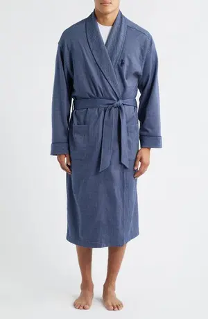 Polo Ralph Lauren Herringbone Twill Robe - Navy/tempest/cruise