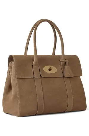 Mulberry Bayswater Suede Satchel