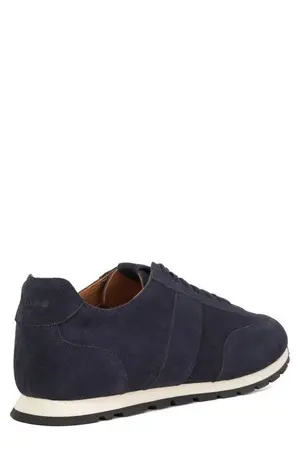 Dune London Treyson Suede Low Top Runner Sneakers - Navy