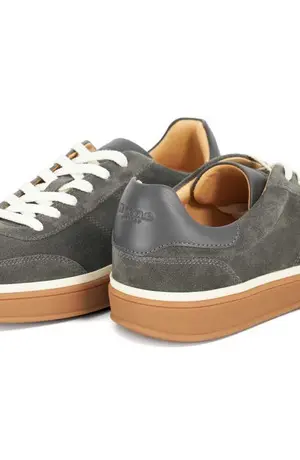 Dune London Tony Suede Low-top Sneakers - Grey