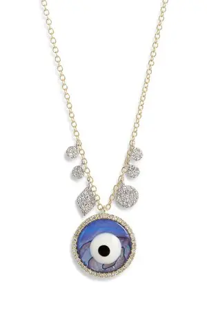 Meira T Eye Pendant Diamond Necklace