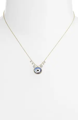 Meira T Eye Pendant Diamond Necklace