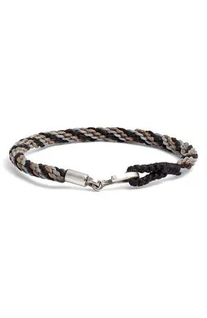 Caputo & Co Tricolor Macramé Bracelet - Black Combo