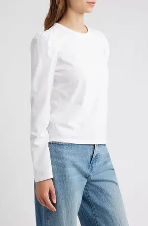Madewell Cotton Puff-sleeve Top
