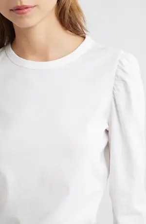 Madewell Cotton Puff-sleeve Top