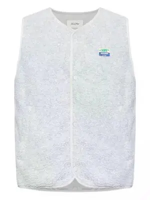 American Vintage Button-fastening Fleece Gilet - Grey