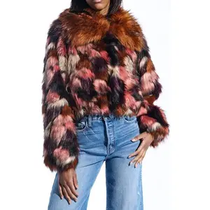 AZALEA WANG Faux Fur Jacket