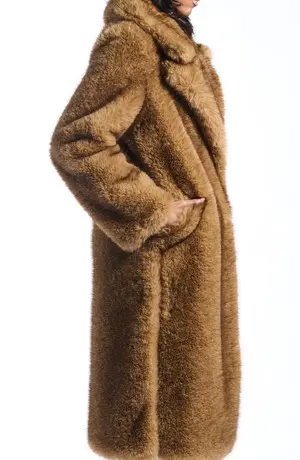 AZALEA WANG Faux Fur Coat