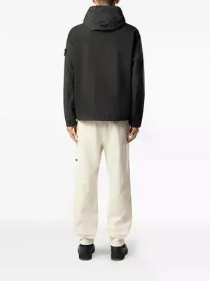 Stone Island Hooded Patch-pocket Jacket - Black