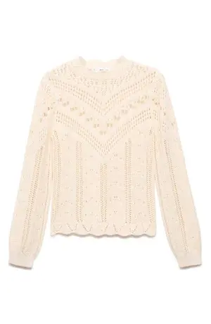 Mango Espina Open Stitch Sweater