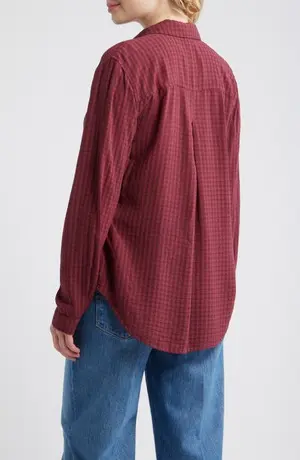 CLOTH & STONE Classic Button-up Shirt - Merlot Harvest