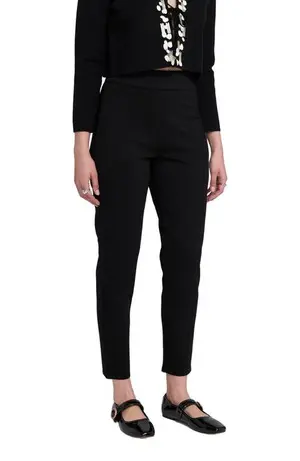 ELLE COLLECTION Slim Leg Trouser - Black
