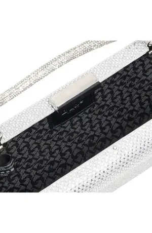 Dune London Top Handle Frame Clutch - Silver