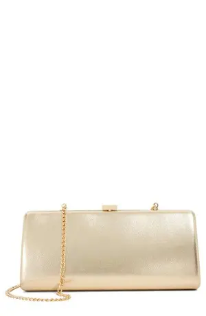 Dune London Belinda Frame Clutch - Gold