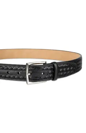 Cole Haan Woven Leather Belt - Black