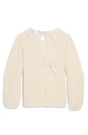 Vineyard Vines Bow Back Merino Wool Blend Sweater - Marshmallow