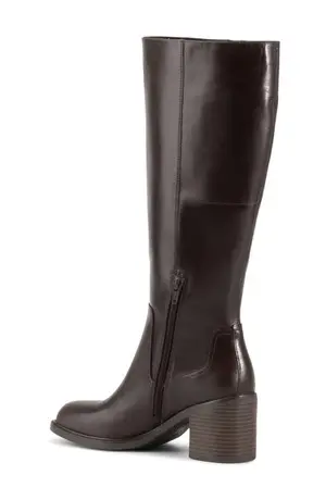 VAGABOND SHOEMAKERS Knee High Stacked Heel Boots - Chocolate