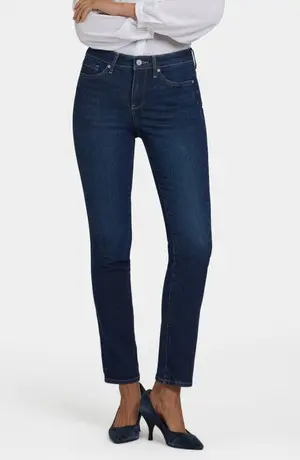 NYDJ Slim Leg Sequin Trim Jeans