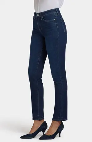 NYDJ Slim Leg Sequin Trim Jeans