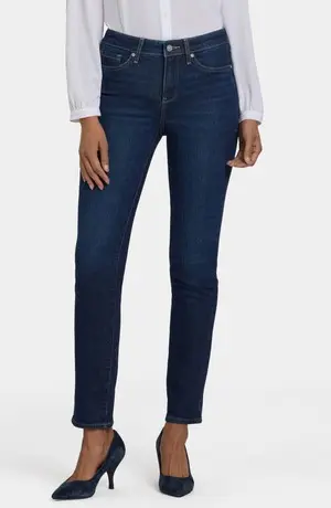 NYDJ Slim Leg Sequin Trim Jeans