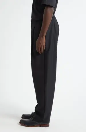 Herno Wool Blend Straight Leg Pants