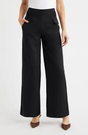 Hue Wide Leg Bottoms For Women