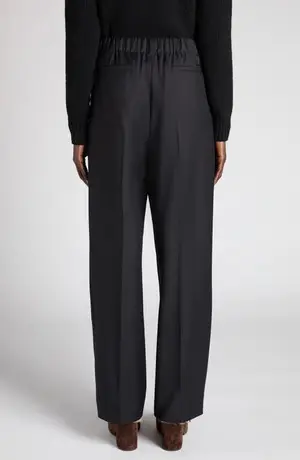 Moncler Drawstring Wool Trousers