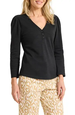 Tommy Bahama Cotton Slub Henley Top