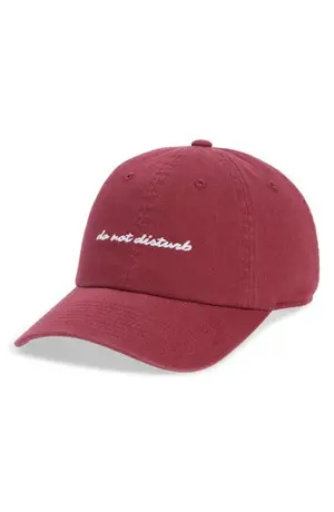 American Needle Do Not Disturb' Baseball Cap - Burgundy