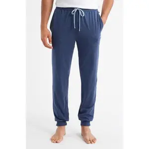 BOSS Mix Match Stretch Cotton Pajama Pants - Open Blue