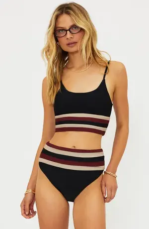 Beach Riot Mae Colorblock Bikini Top