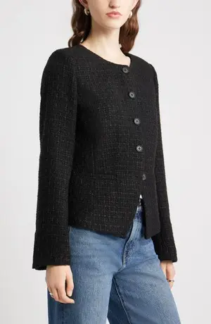 Nordstrom Cutaway Tweed Jacket