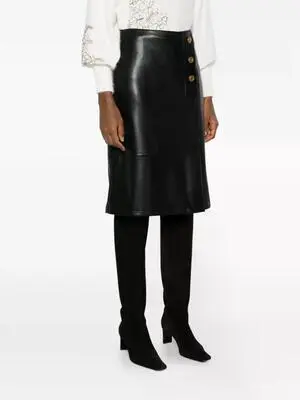 TWINSET Button-detailed Midi Skirt