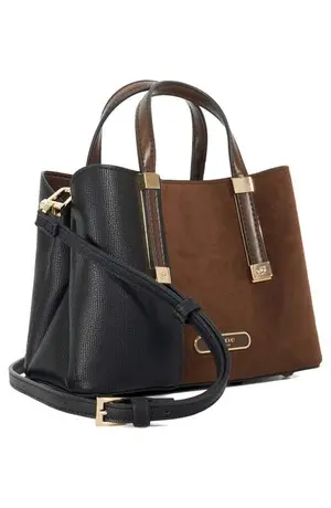 Dune London Convertible Crossbody Tote - Dark Brown