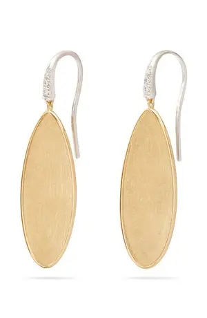 Marco Bicego Lunaria Twist Diamond Drop Earrings - Yellow/white Gold
