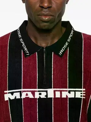 Martine Rose Striped Polo Shirt - Red