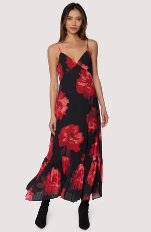 LOST + WANDER Scarlet Melody Midi Dress