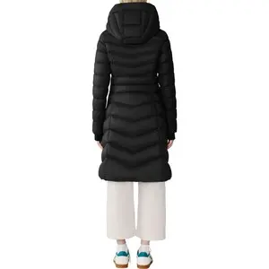 Soia & Kyo Lita Water Repellent 700 Fill Power Down Hooded Puffer Jacket - Black