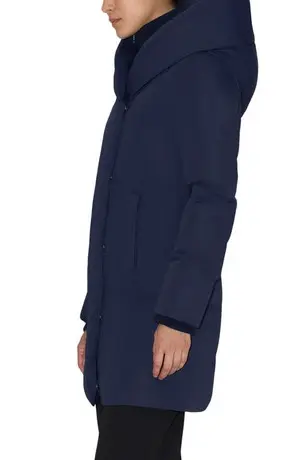 Soia & Kyo Camelia Water Repellent 700 Fill Power Down Coat - Night Blue