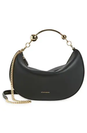 Strathberry Crescent Moon Leather Shoulder Bag