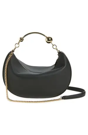 Strathberry Crescent Moon Leather Shoulder Bag