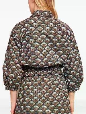 Cara Cara Hutton Shell-print Blouse