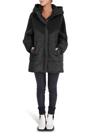 BELLE & BLOOM Wool Blend Quilted Jacket