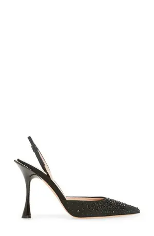 BETZÁBE Sofia Crystal Embellished Slingback Pumps